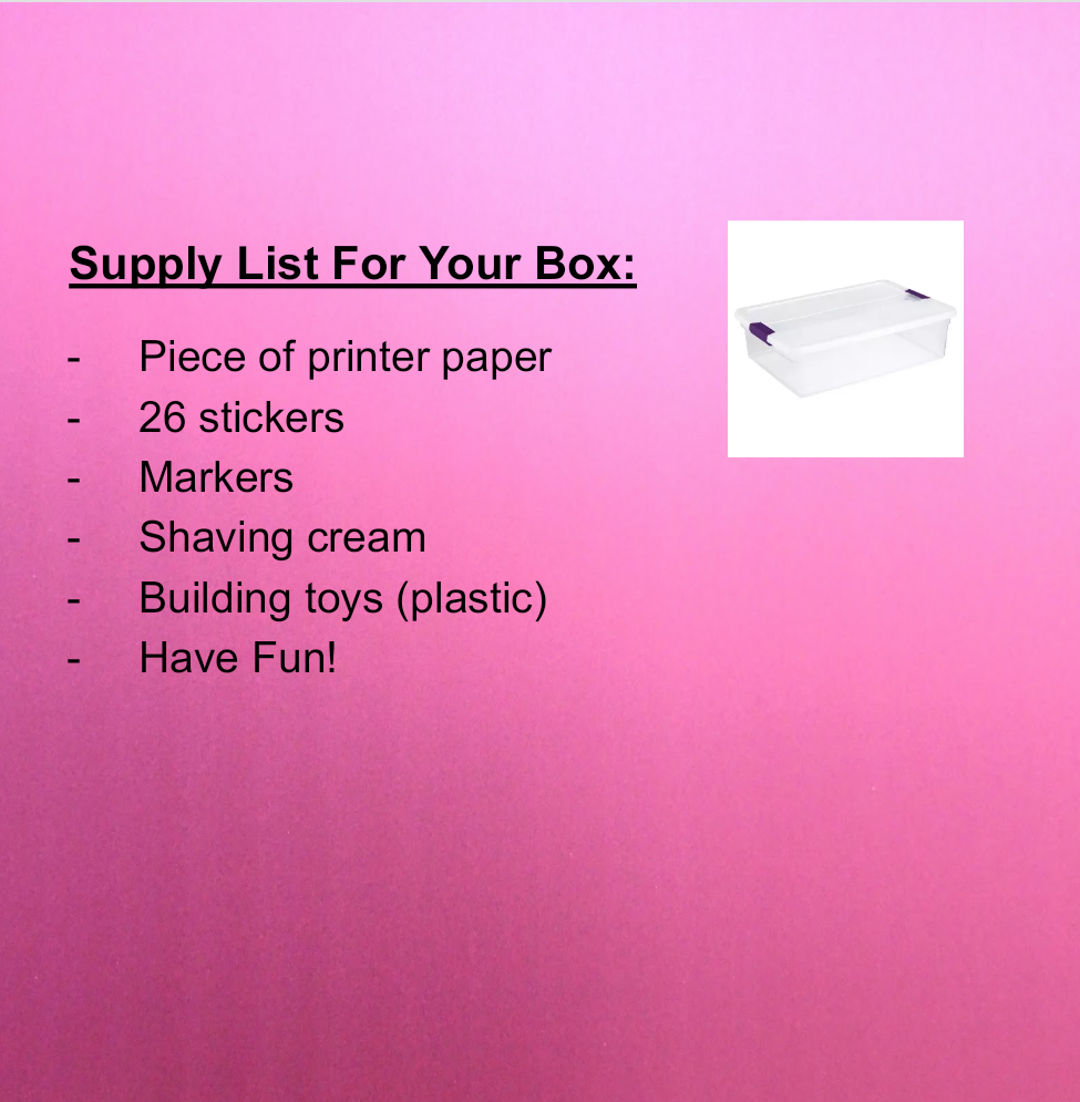 Week 14: Lots in a Box - Annie's Classroom