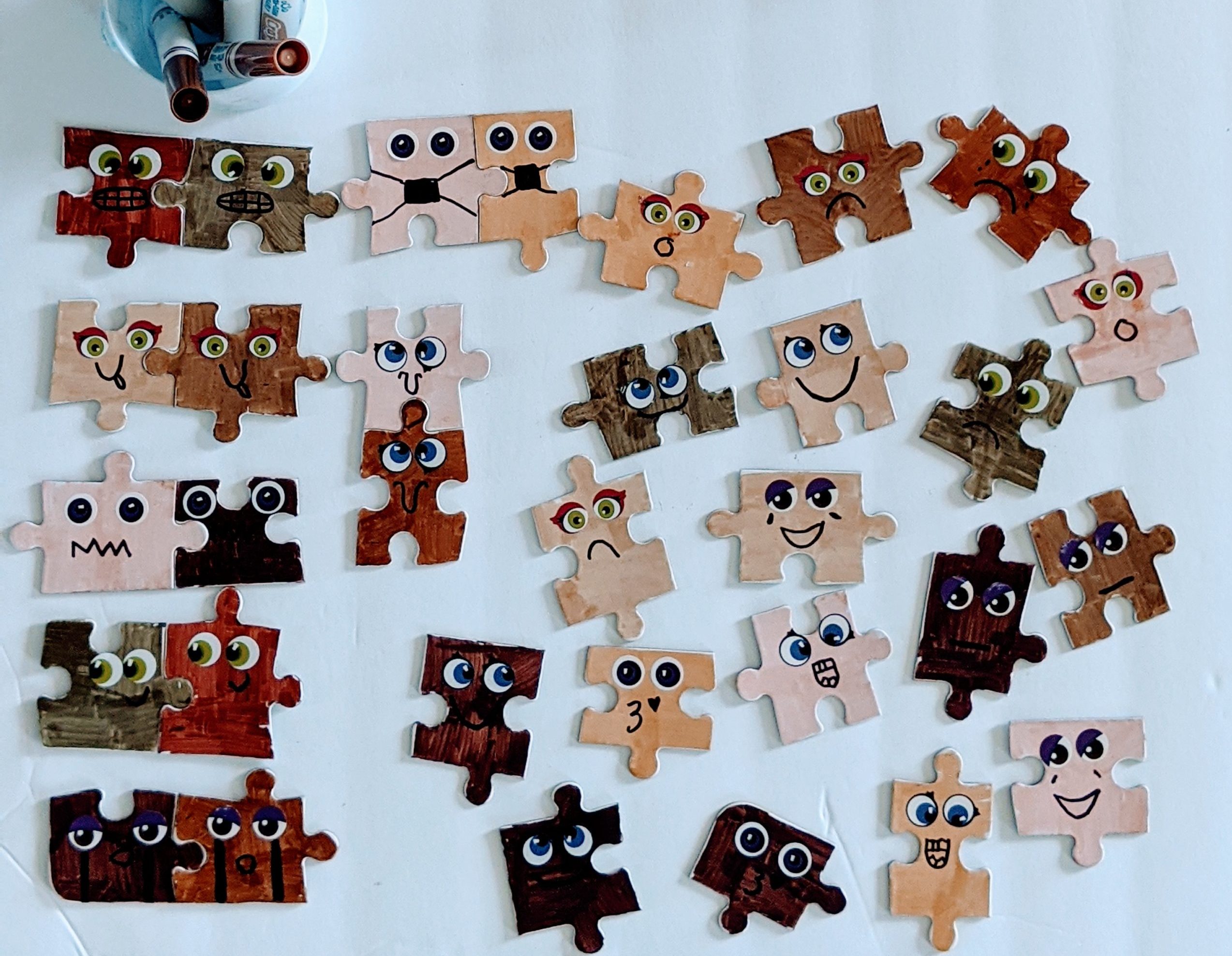 Multicultural Emoji Puzzle Friends - Annie's Classroom