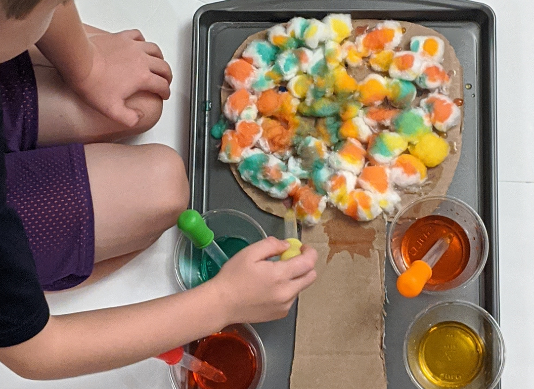 Cotton Ball Tree - Annie's Classroom