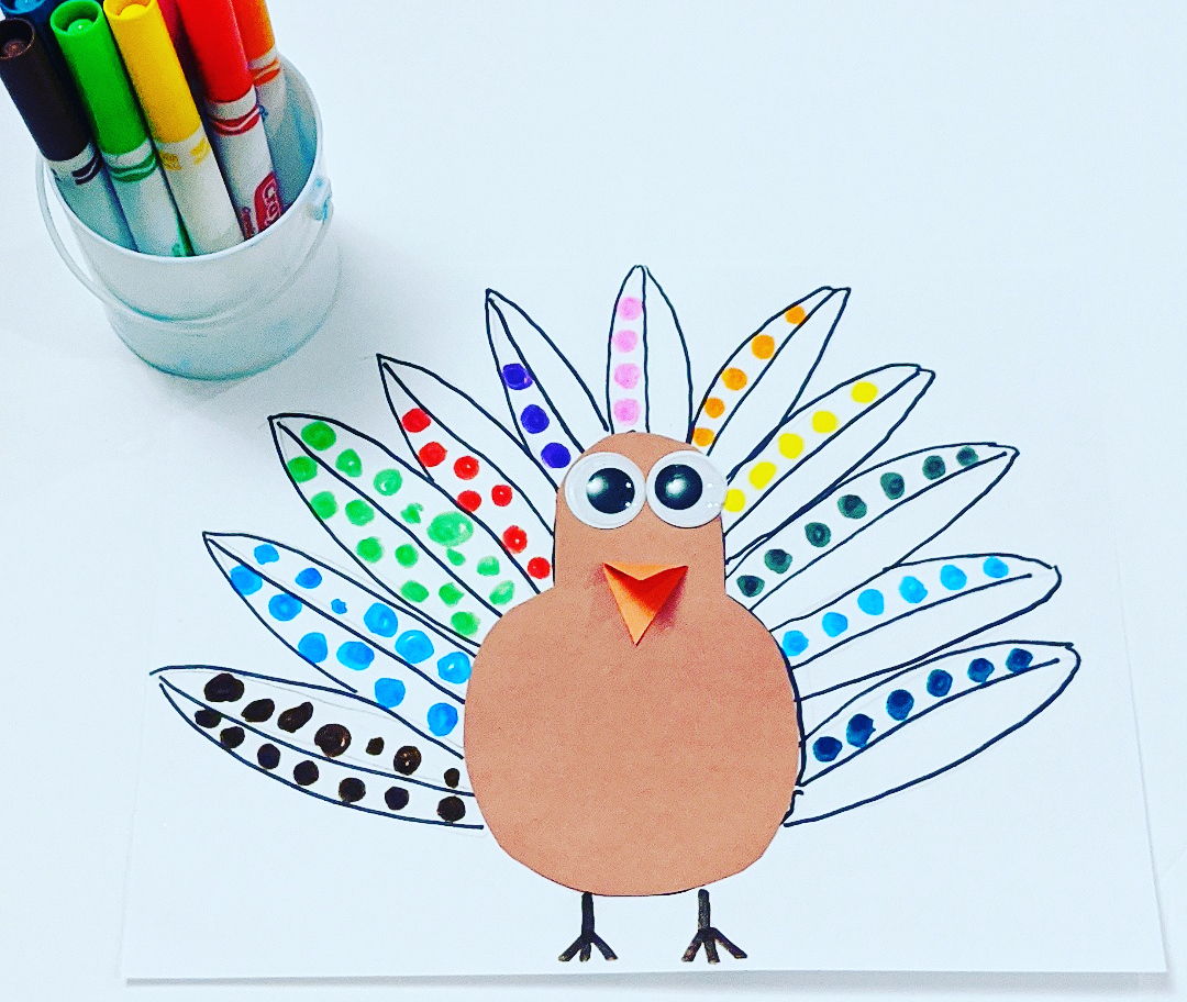 Symmetrical Polka Dot Feathers - Annie's Classroom