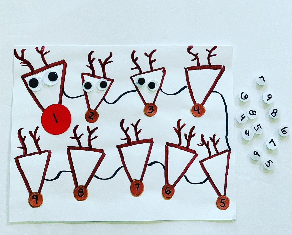 Reindeer Number Googly Eyes - Annie's Classroom