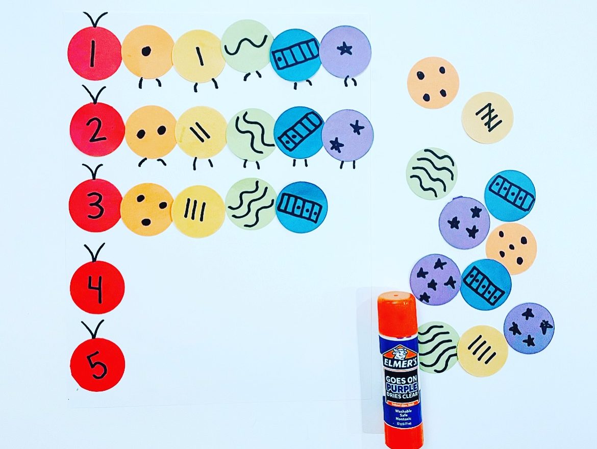 Rainbow Number Caterpillars - Annie's Classroom
