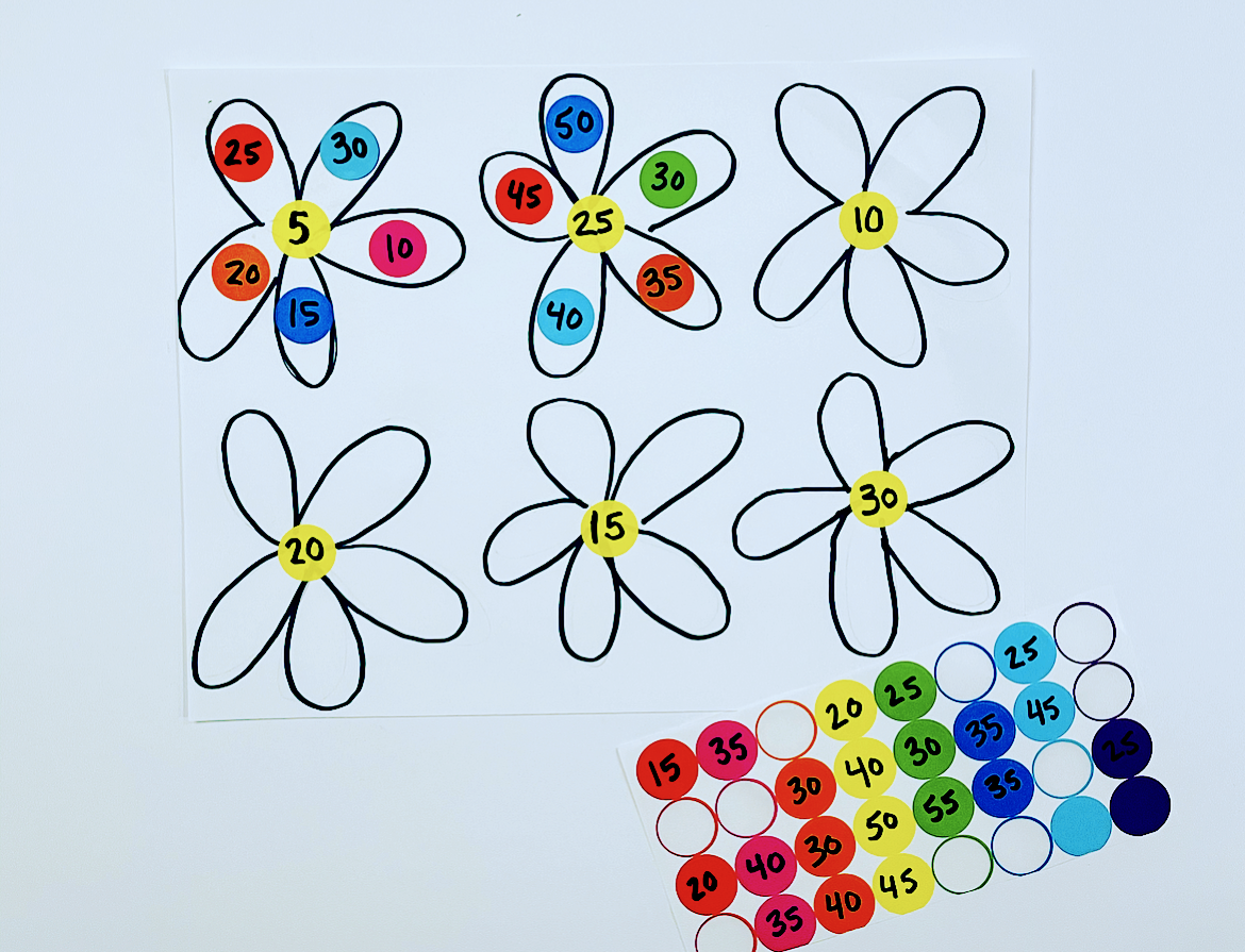 Skip Counting Flowers - Annie's Classroom