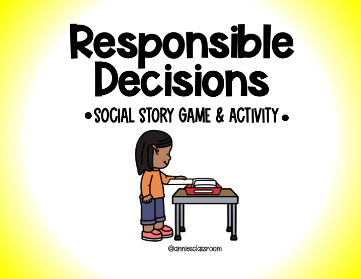 Responsible Decisions- Social Emotional Learning Game/ Mental Wellness ...