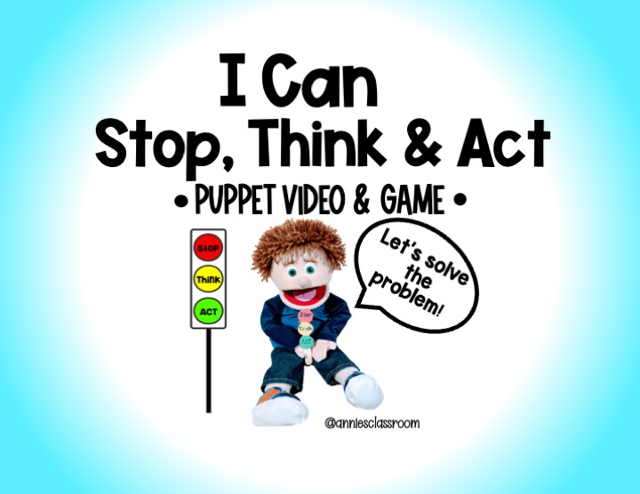 Stop, Think, Act- Social Emotional Learning Game With Puppet Video ...