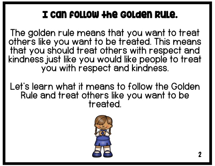 The Golden Rule – Social Emotional Learning Game- Empathy- Kindness ...