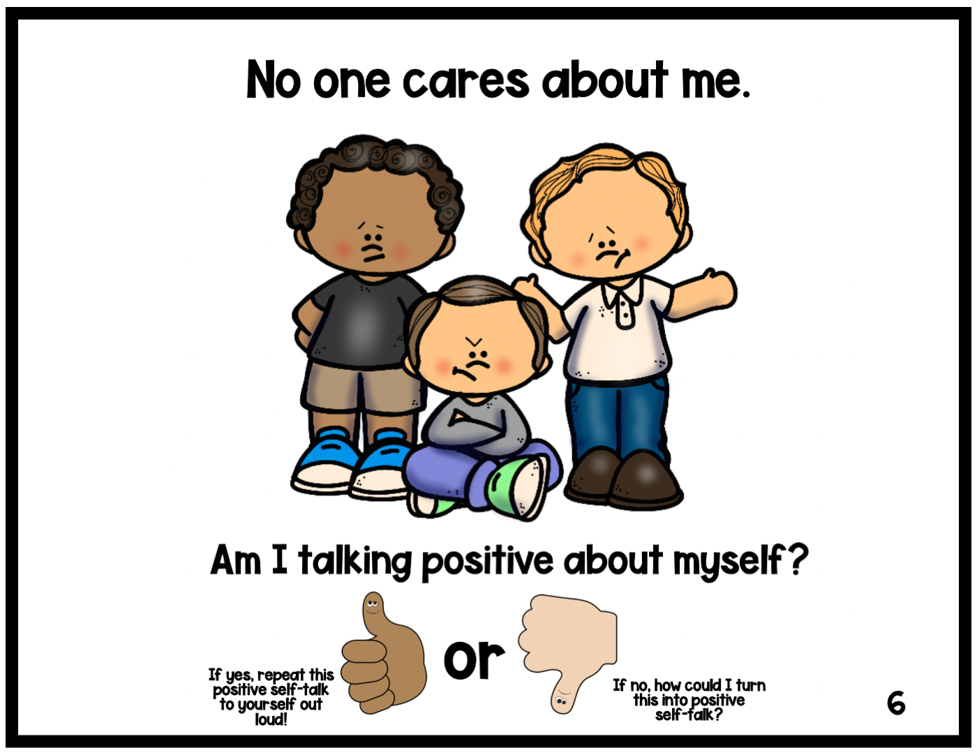 Self-Talk Social Emotional Lesson - Annie's Classroom