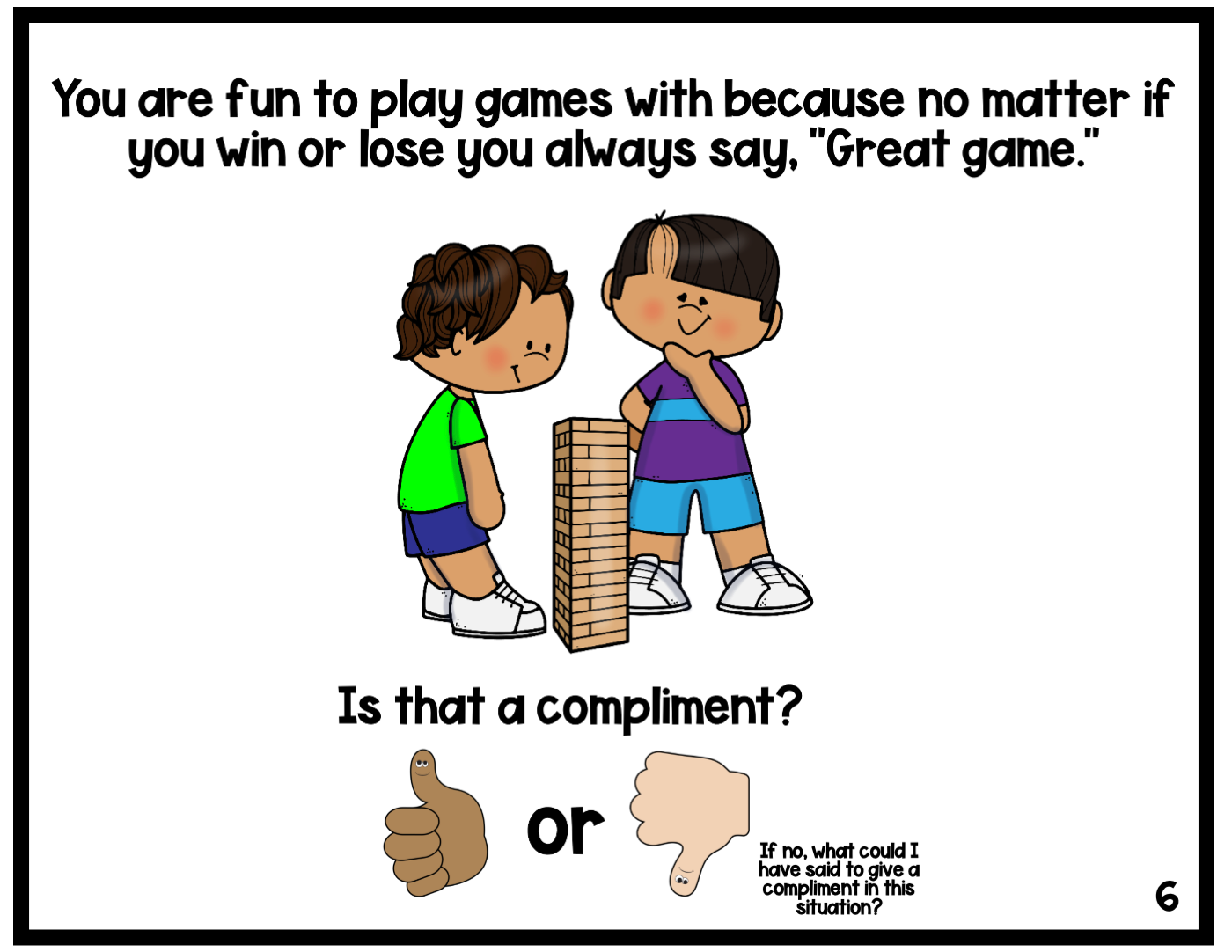 Giving Compliments Social Skills Lesson For Children - Annie's Classroom